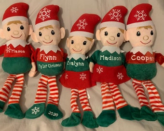 Personalized Christmas Elves Girl or Boy - Etsy