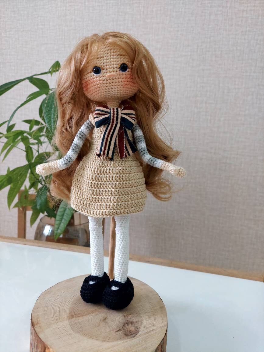 Crochet Megan Doll, Amigurumi Stuffed M3gan Doll , Amigurumi Megan Doll ...