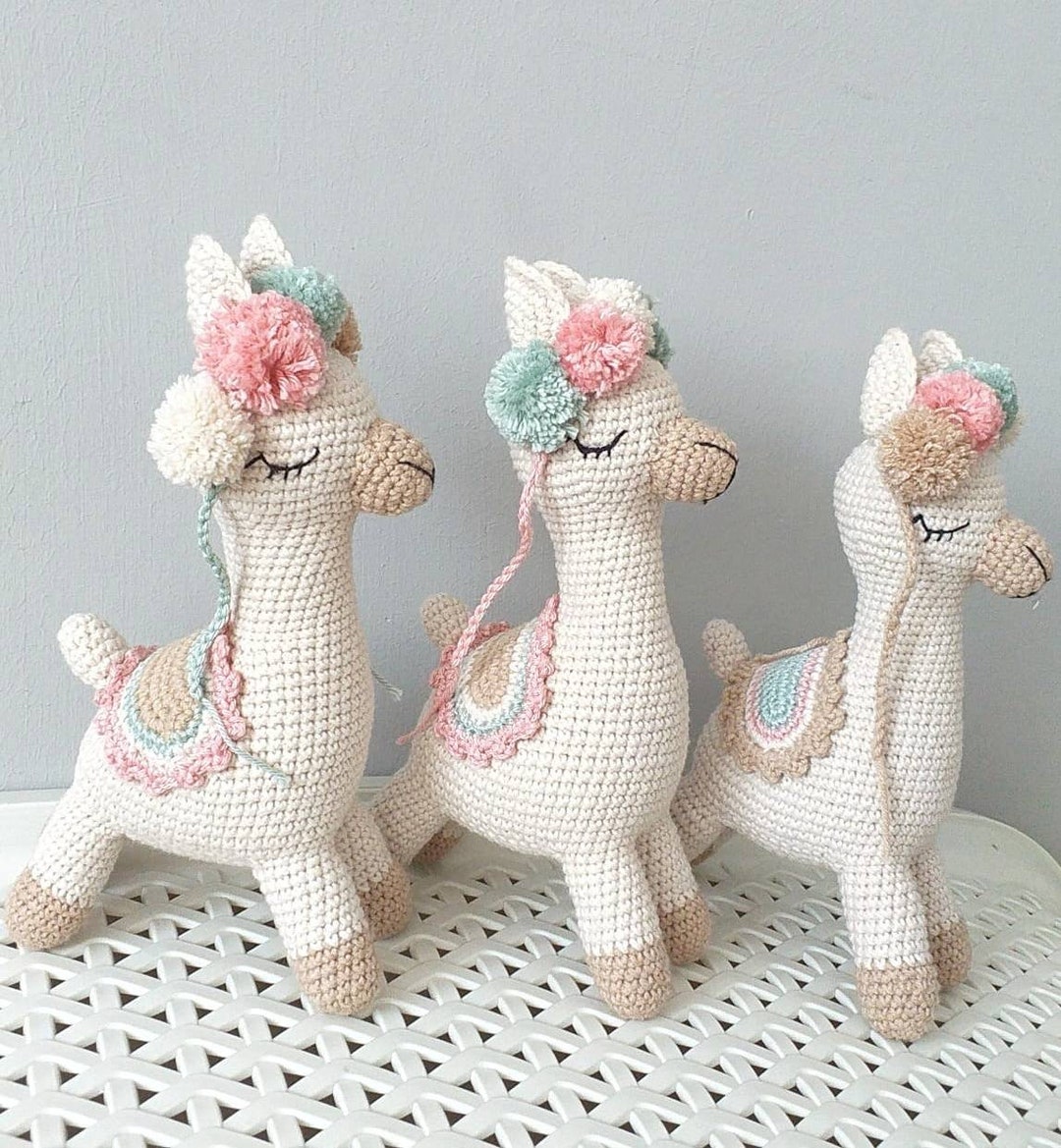 Crochet Lama Plushie, Granddaughter Gift, Amigurumi Stuffed Lama for ...