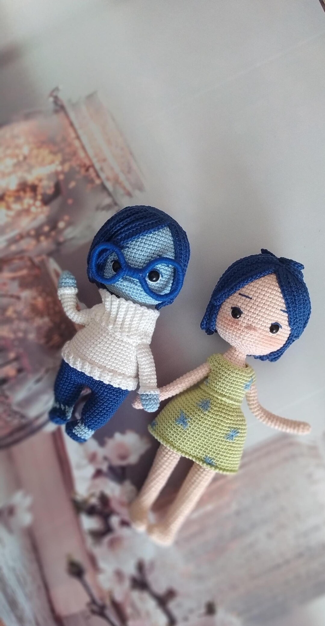 Crochet Emotions Dolls for Sale, Crochet Joy Doll, Crochet Sadness Doll ...