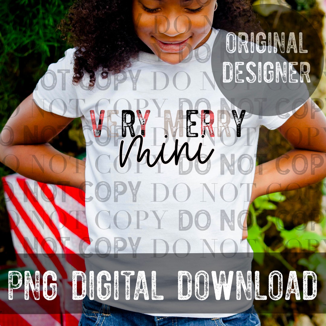 Very Merry Mini Png - Etsy