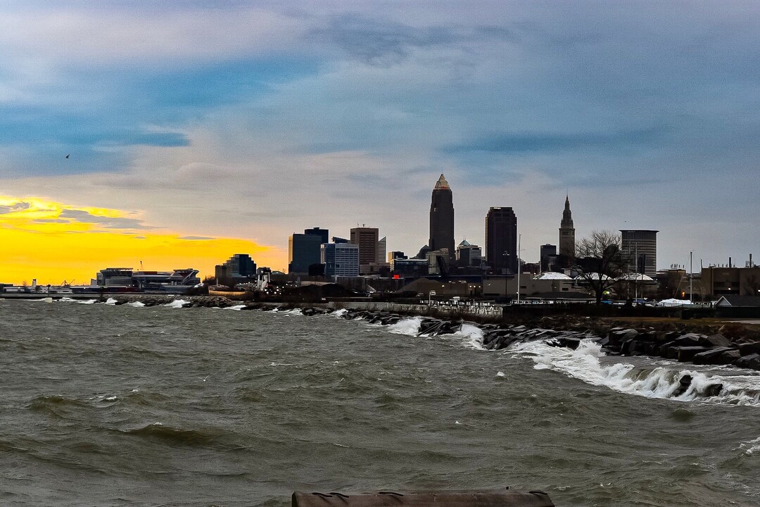 Stormy Sunset Over Cleveland - Etsy