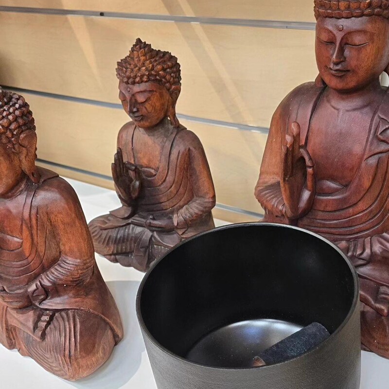 Bali Wooden Buddha Statue - Etsy