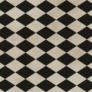 SINTRA Art Mat, Grey/black Vinyl Protective Mat, Checkered Design ...
