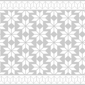 HADLEY Art Mat, Grey Vinyl Protective Mat, Tile Design, Waterproof ...