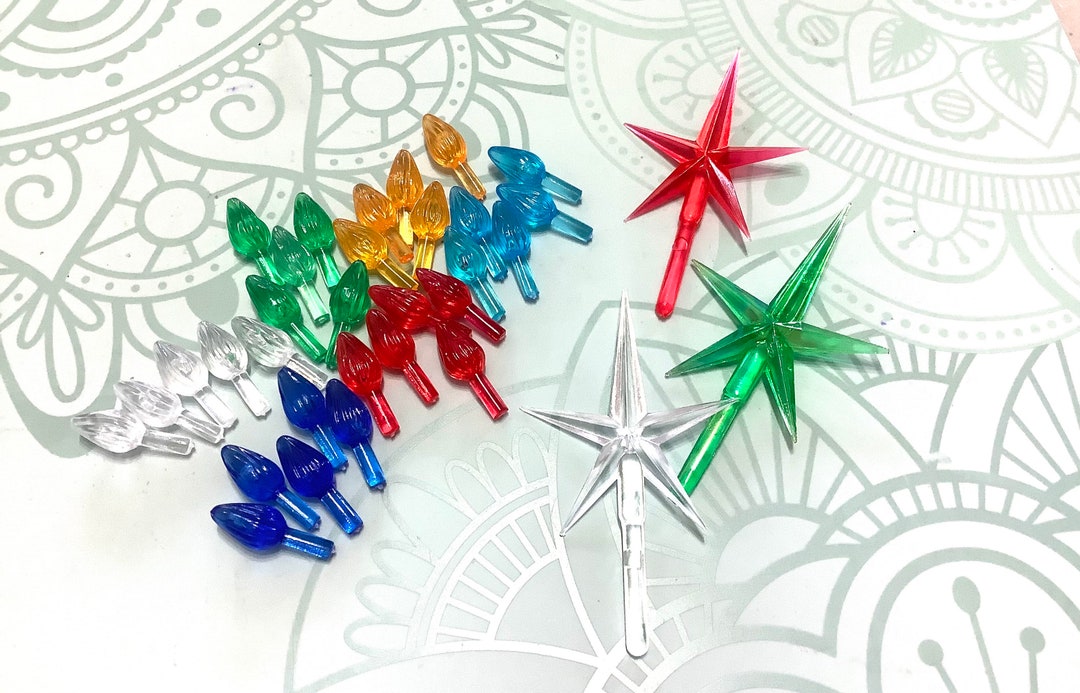 20mm Bulb for Small Ceramic Christmas Tree 2-3/4” Star or 3/4” Bulb Has ...