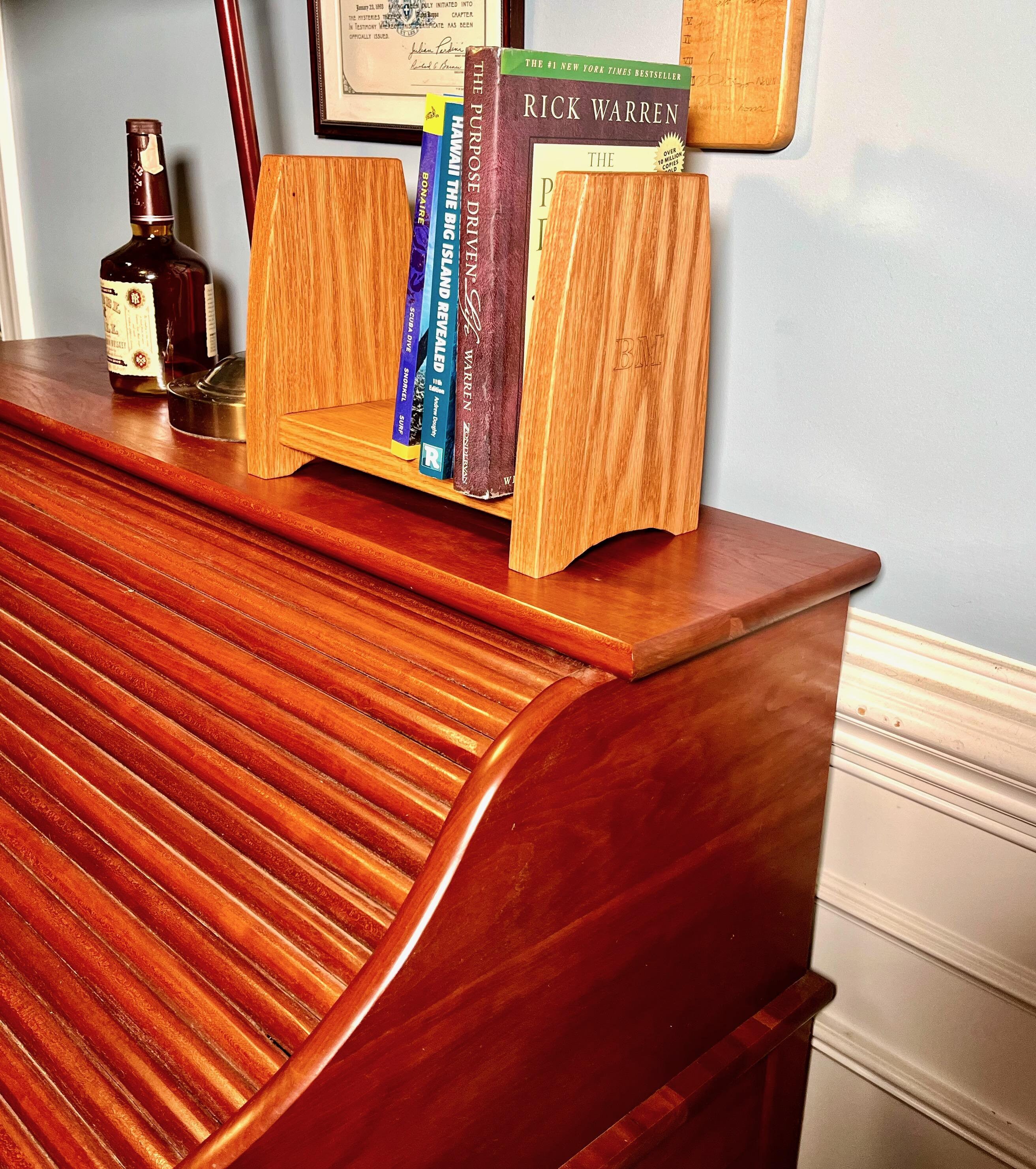 Personalized Desktop Bookshelf / Countertop Kitchen Book Shelf. Made ...