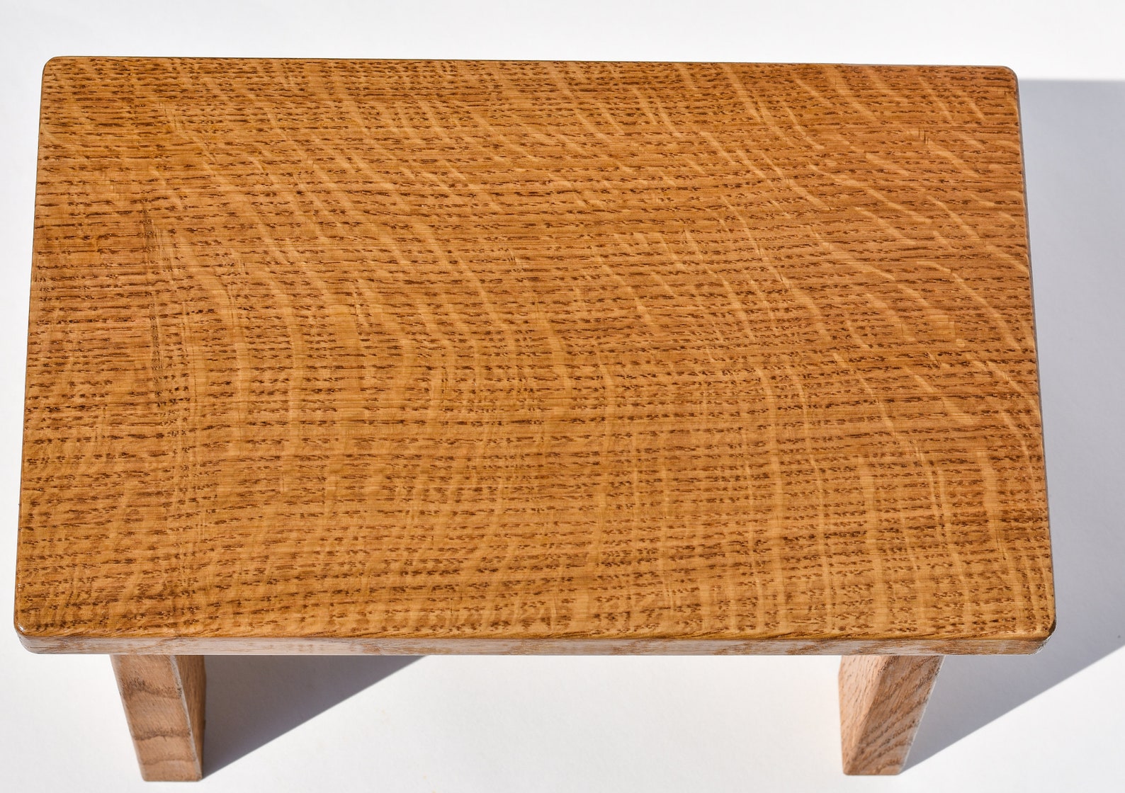 Handmade Craftsman Oak Step Stool Single / 6 or 8 Inch Tall Solid Wood ...