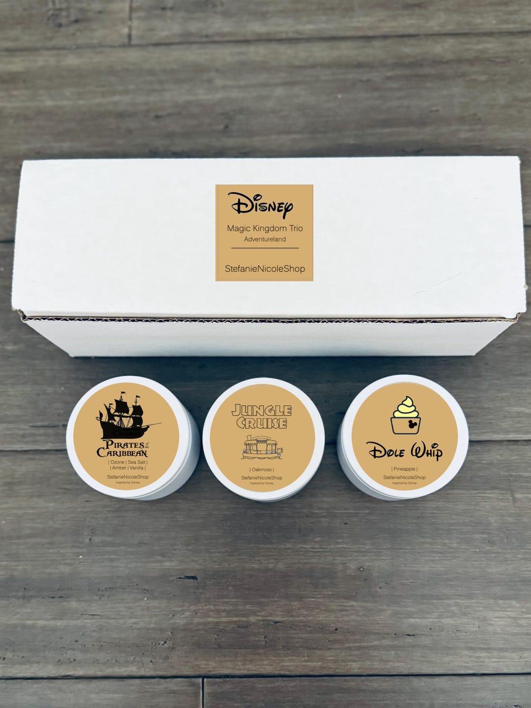 Magic Kingdom Trio - Disney Candle - Inspired by Disney - 3 Candles, 4 ...