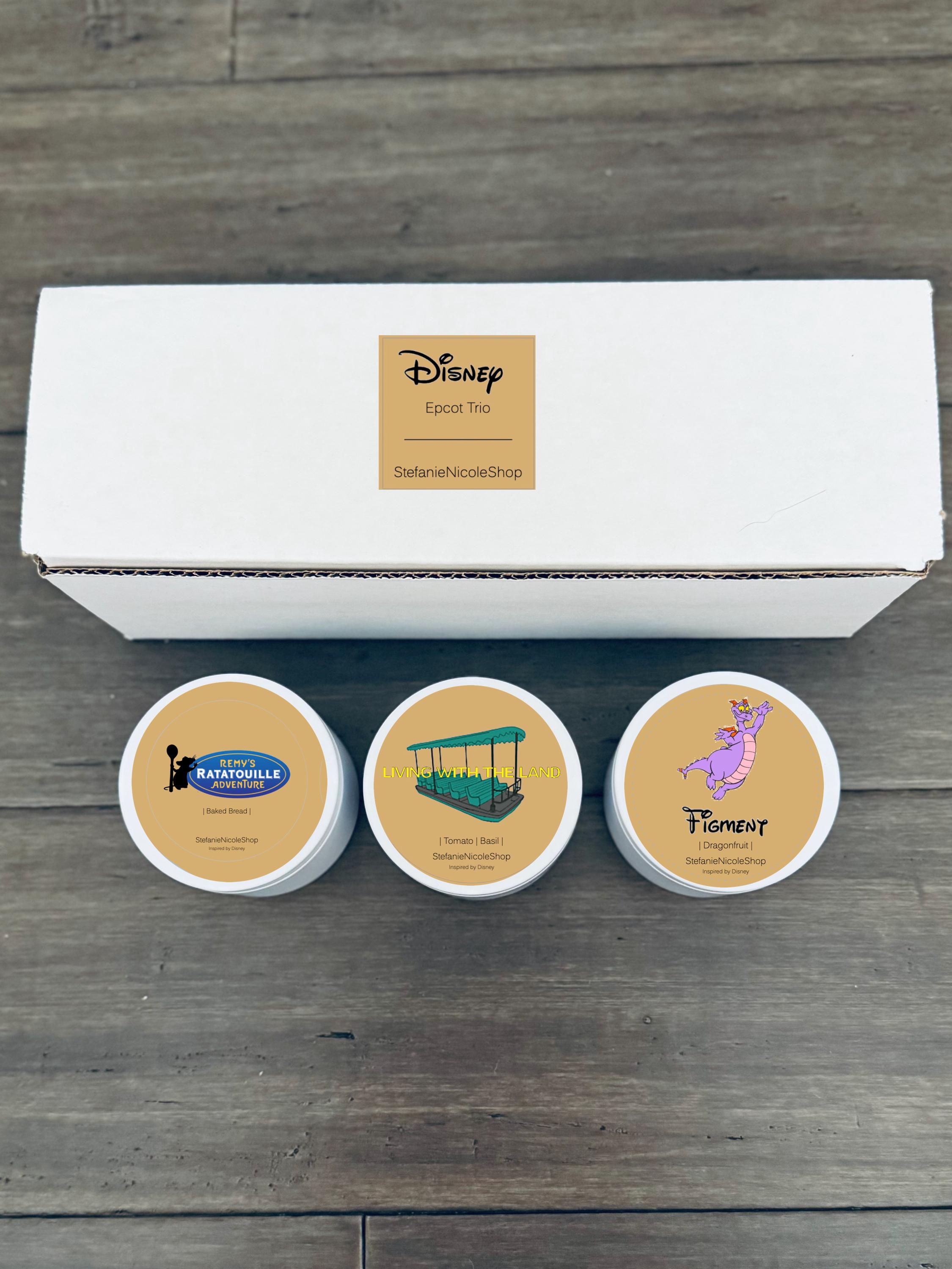 Epcot Trio - Disney Candle - Inspired by Disney - 3 Candles, 4 Oz. Each ...