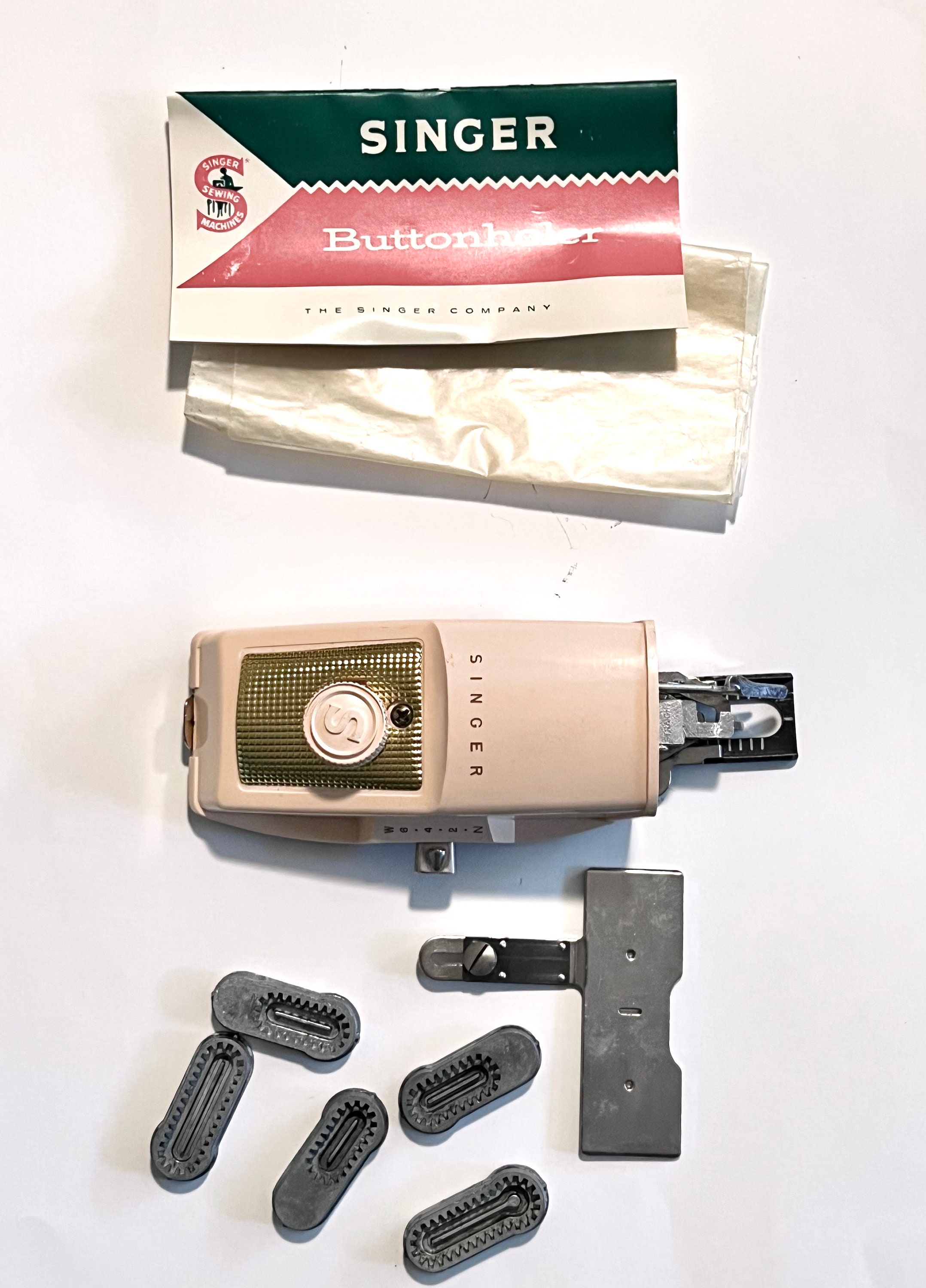 Vintage 1960s Jetson Singer Buttonholer Low Shank Straight Stitch ...