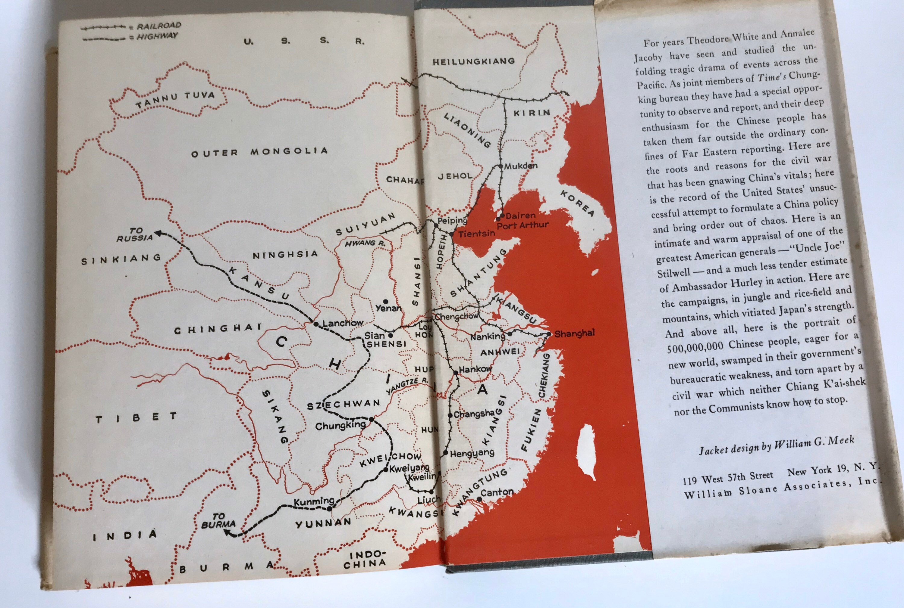 1946 Thunder Out of China by Theodore H. White Annalee Jacoby - Etsy