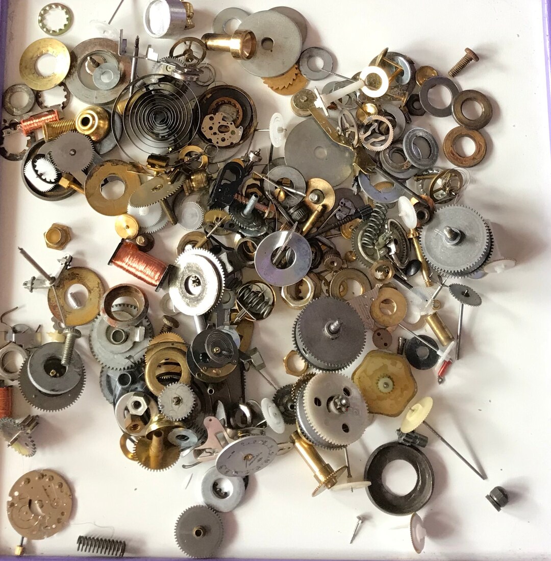 Vintage Watch and Clock Parts and Pieces 530 Grams 1 Lb + - Etsy