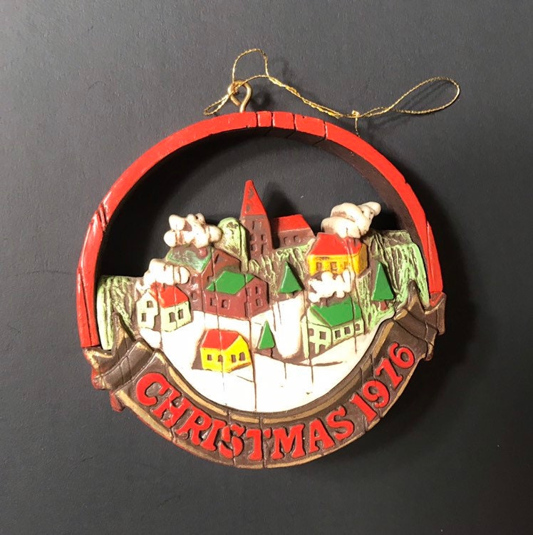 Vintage Christmas Ornament 1976 Hallmark Peace on Earth - Etsy