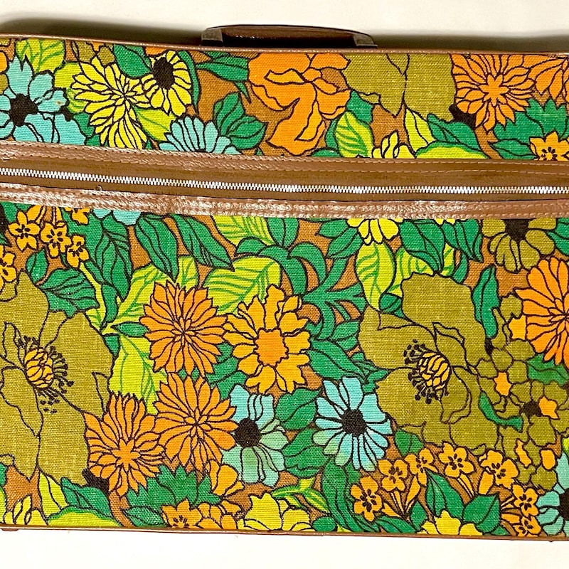 Suitcase Flowers - Etsy