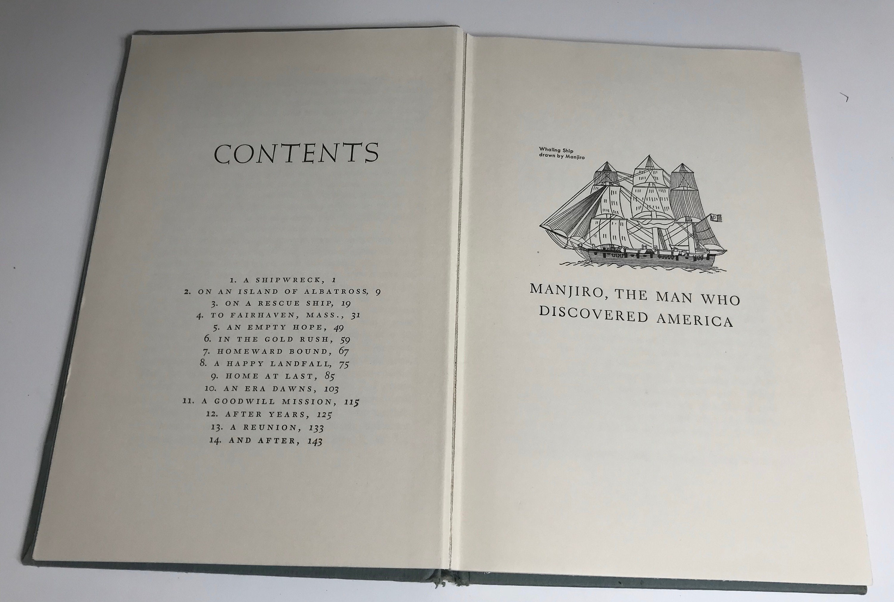 1956 Manjiro the Man Who Discovered America by Hisakazu Kaneko 1956 ...