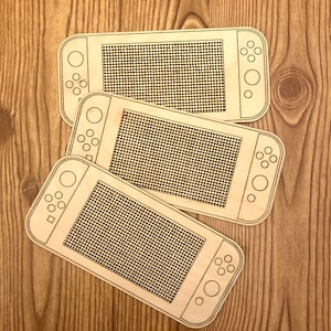 Stitchable Wooden Video Game Handheld Console | Cross Stitch ...