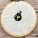 F Bomb Needle Minder | Naughty F Word Needle Magnet | Black Round F ...