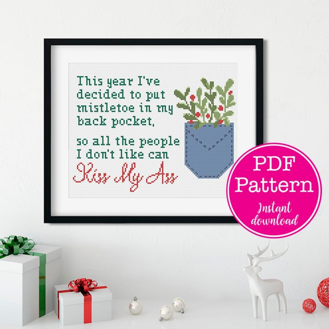 I Put Mistletoe in My Back Pocket so Everyone Can Kiss My Ass Christmas ...