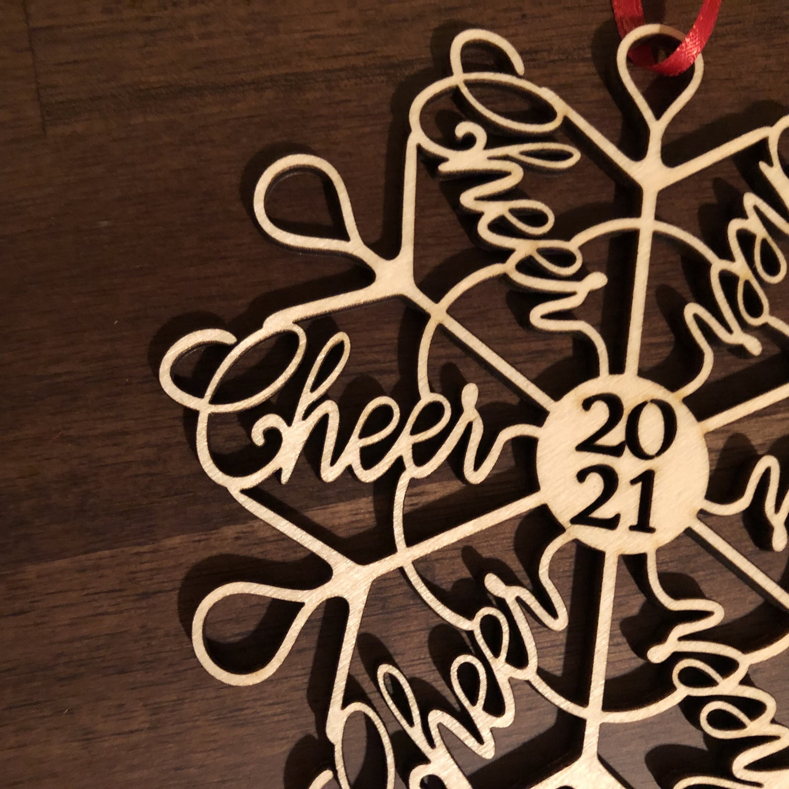 Cheerleading "cheerflake" Snowflake Ornaments: Gift Idea for Cheer Mom ...