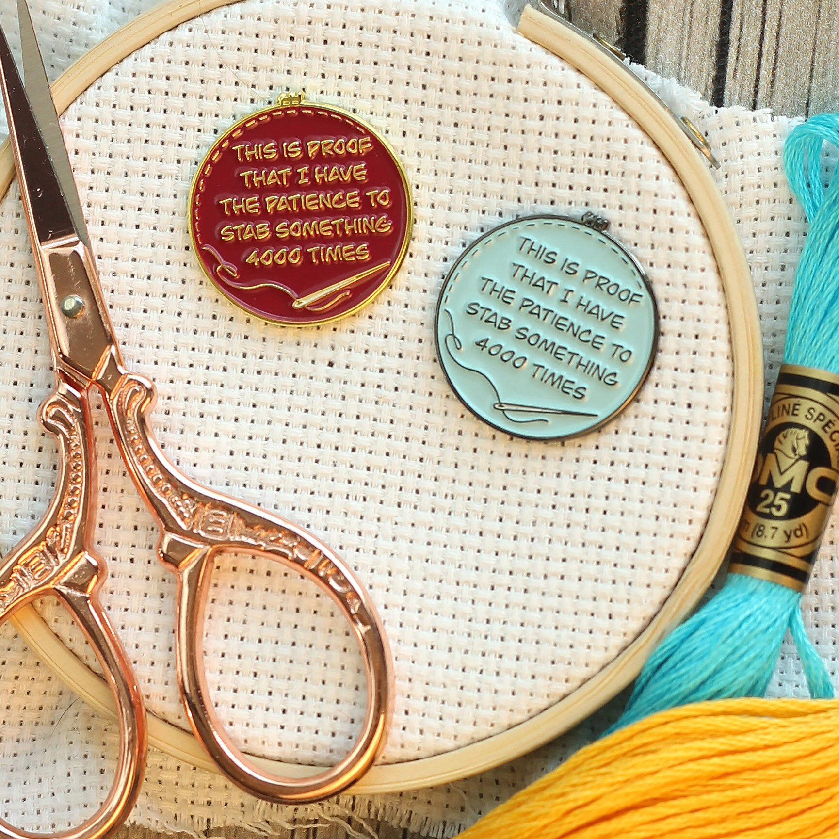 Proof I Have the Patience to Stab Something 4000 Times Needle - Etsy