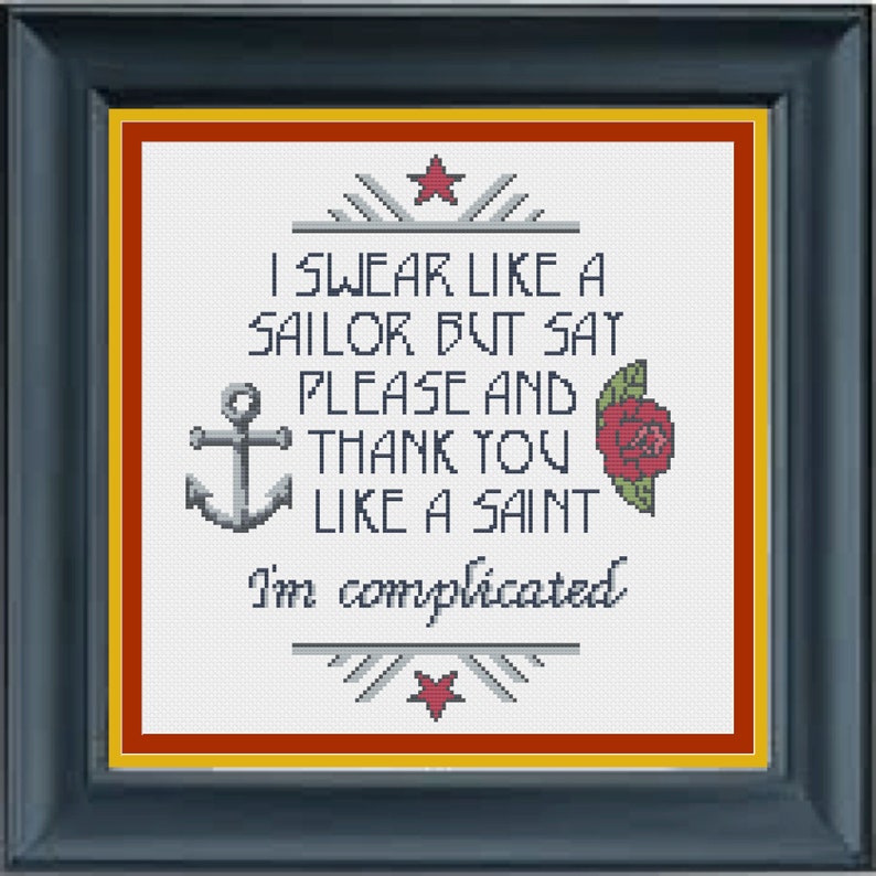 Swear Like a Sailor. Please and Thank You Like a Saint. - Etsy