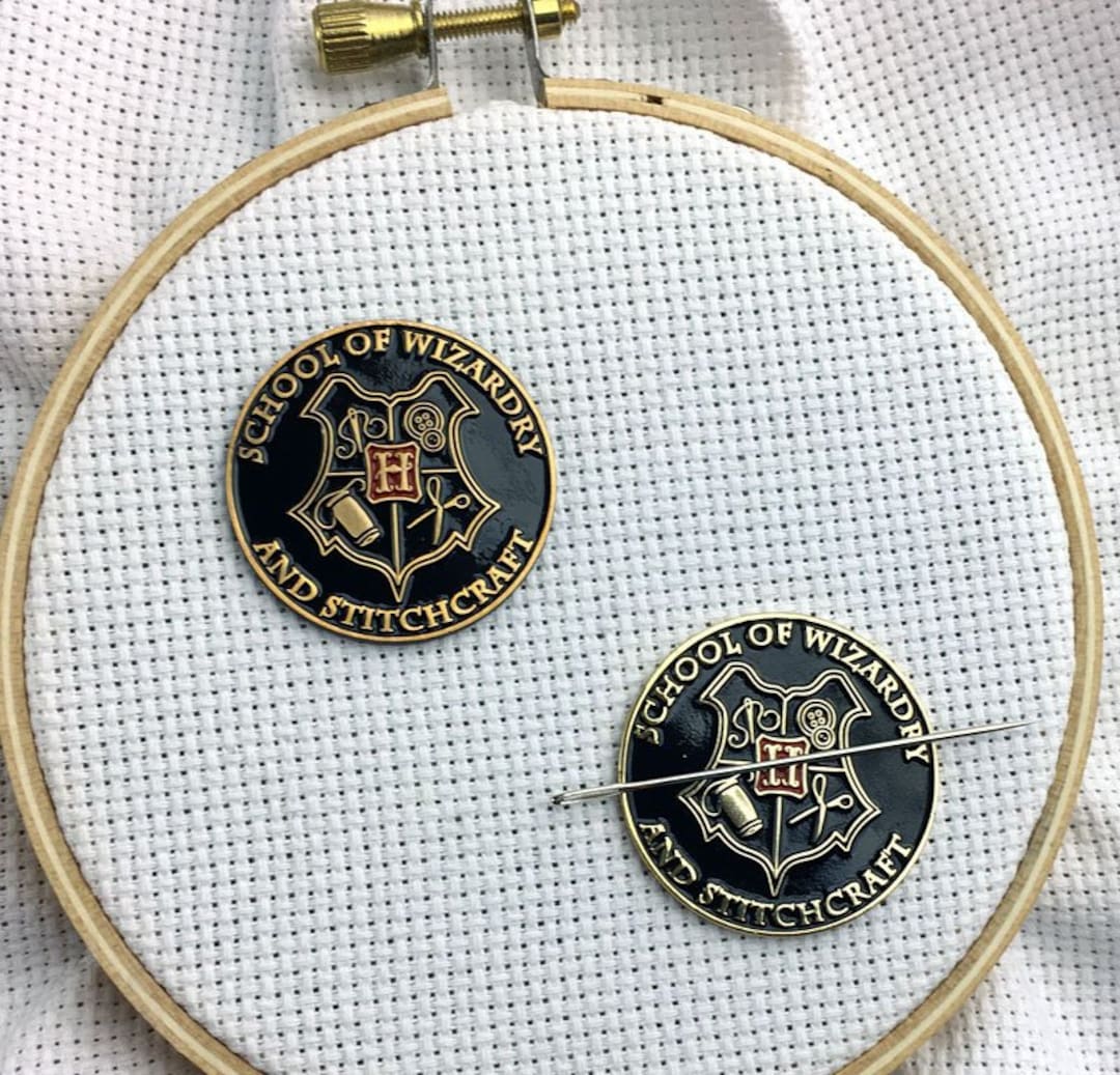 School of Wizardry & Stitchcraft Needle Minder (shiny Gold Finish ...
