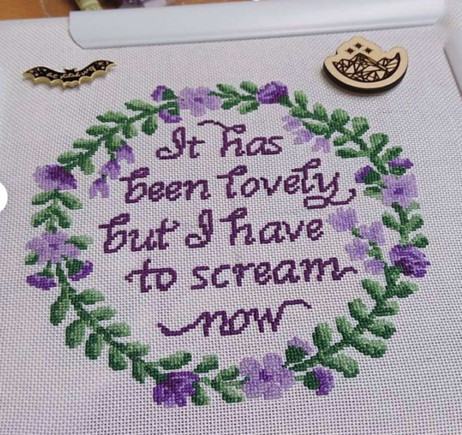It Has Been Lovely but I Have to Scream Now! Cross Stitch Pattern ...