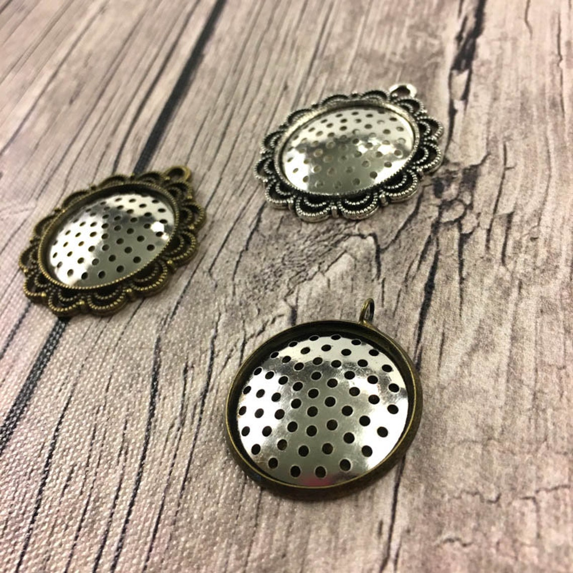 BLANK Empty Cross Stitch or Embroidery Pendants- Set of 3 | DIY ...