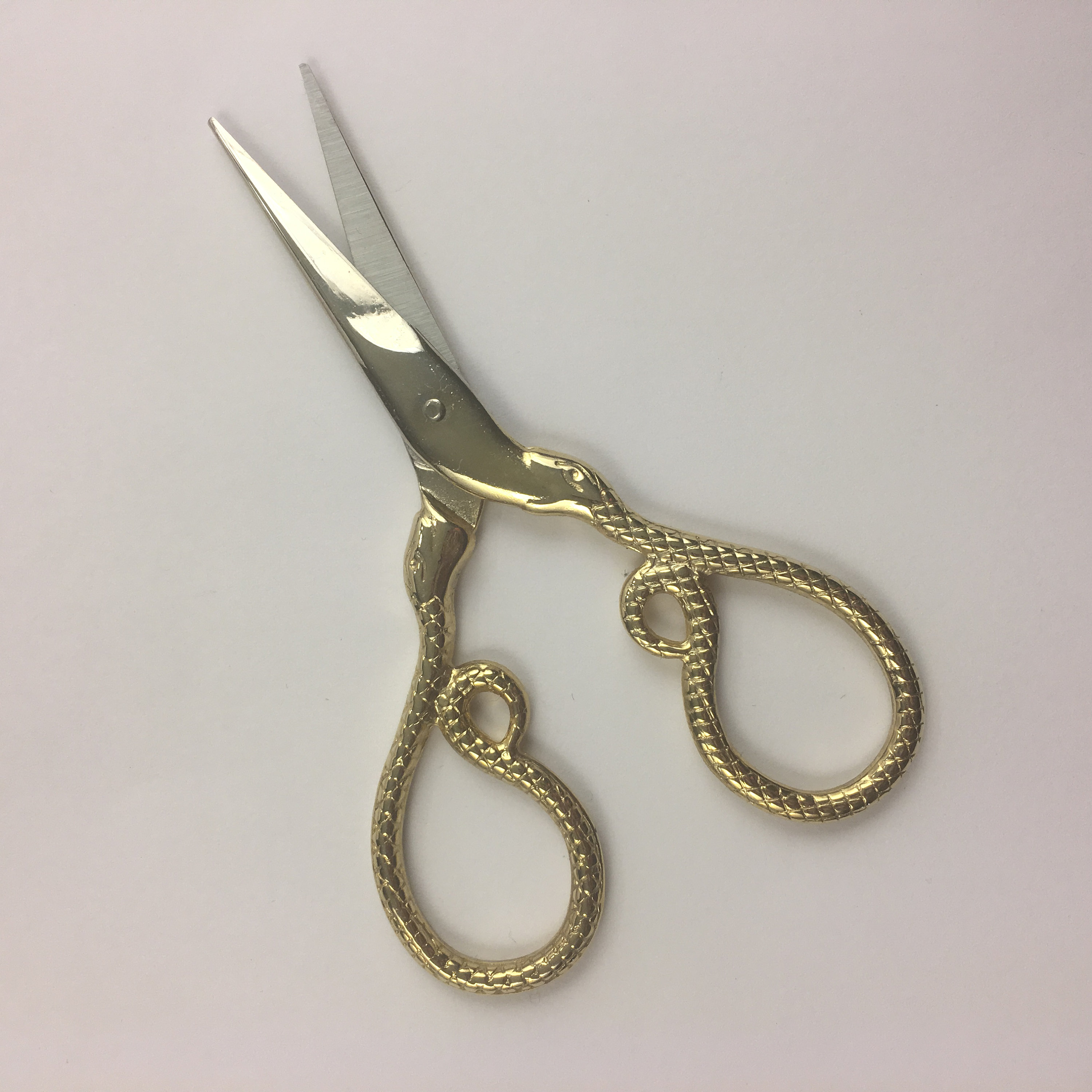 Snake Embroidery Scissors Gold Serpent Cross Stitch Sewing - Etsy