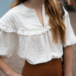 Sewing Pattern Woman Blouse Oversize Beginner Friendly Bat Sleeve ...