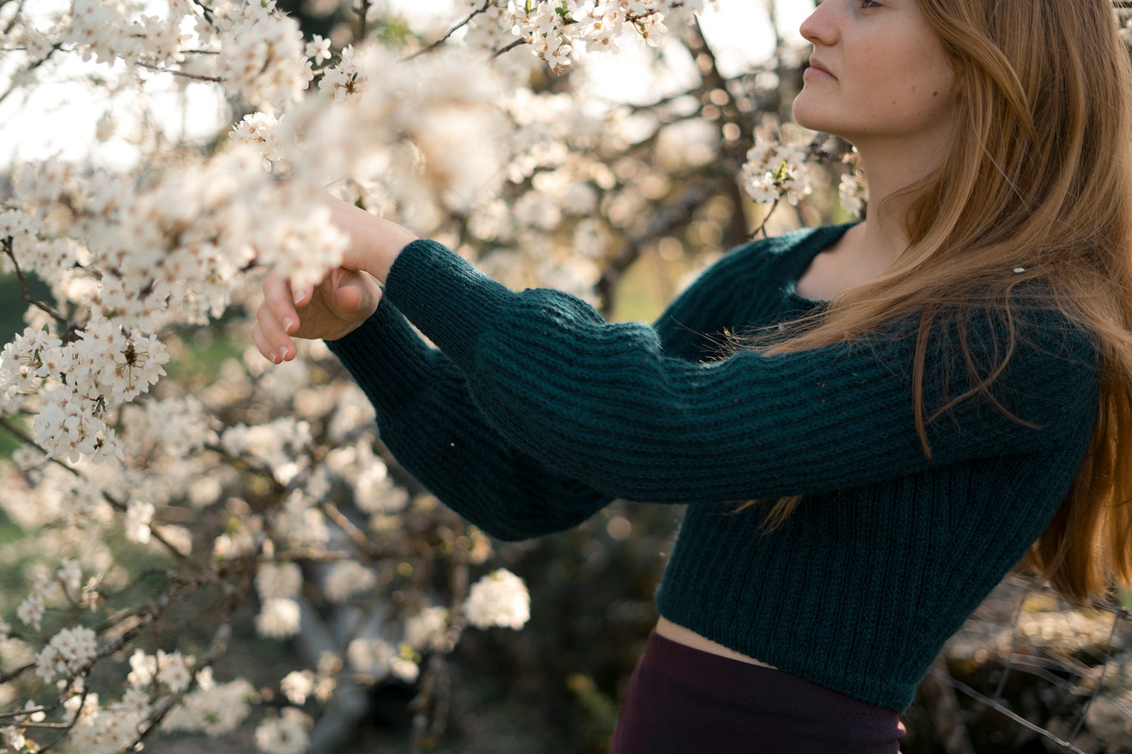 Knitting Pattern Sweater Square Neckline Vintage Feminine Fitted ...