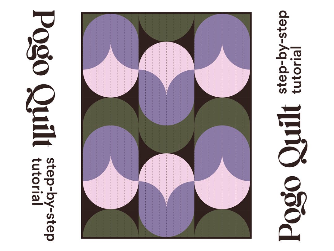 Quilting Patchwork Sewing Pattern Boho Mid Century Modern PDF – Pogo - Etsy