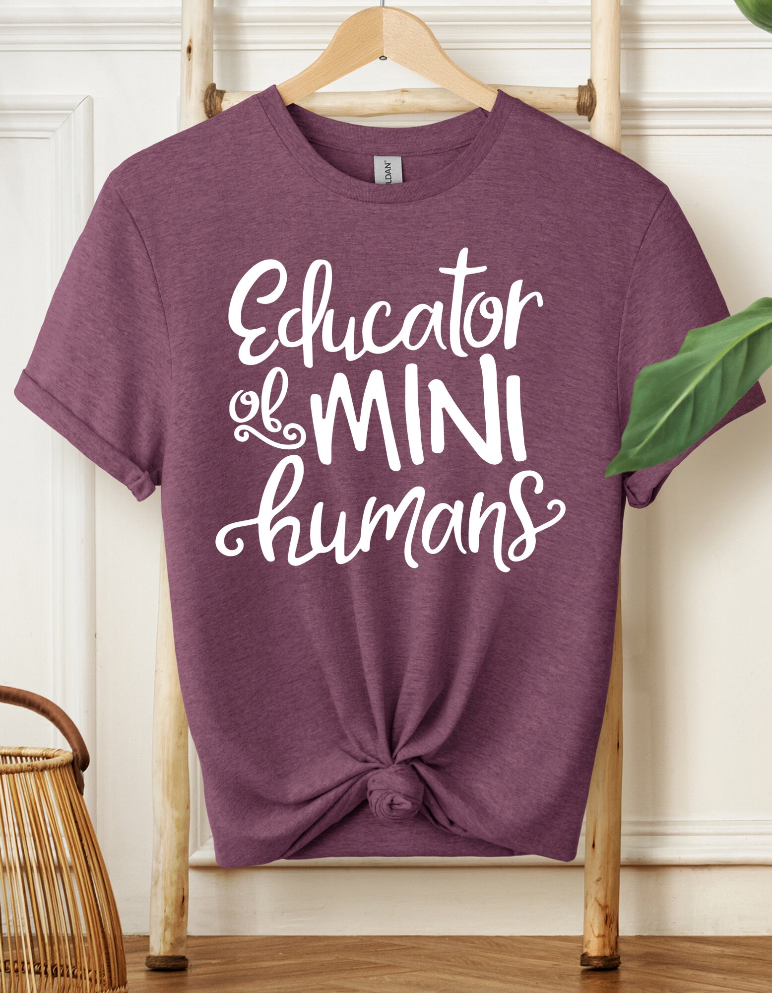 Educator of Mini Humans Tshirt, Teacher Soft Tee, Unisex Sizes, Super ...