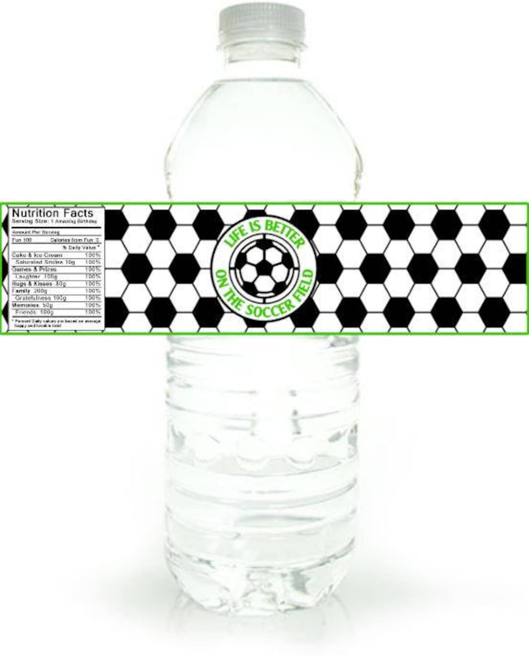 Soccer Digital Water Label, Soccer Printable Water Bottle Label, Soccer ...