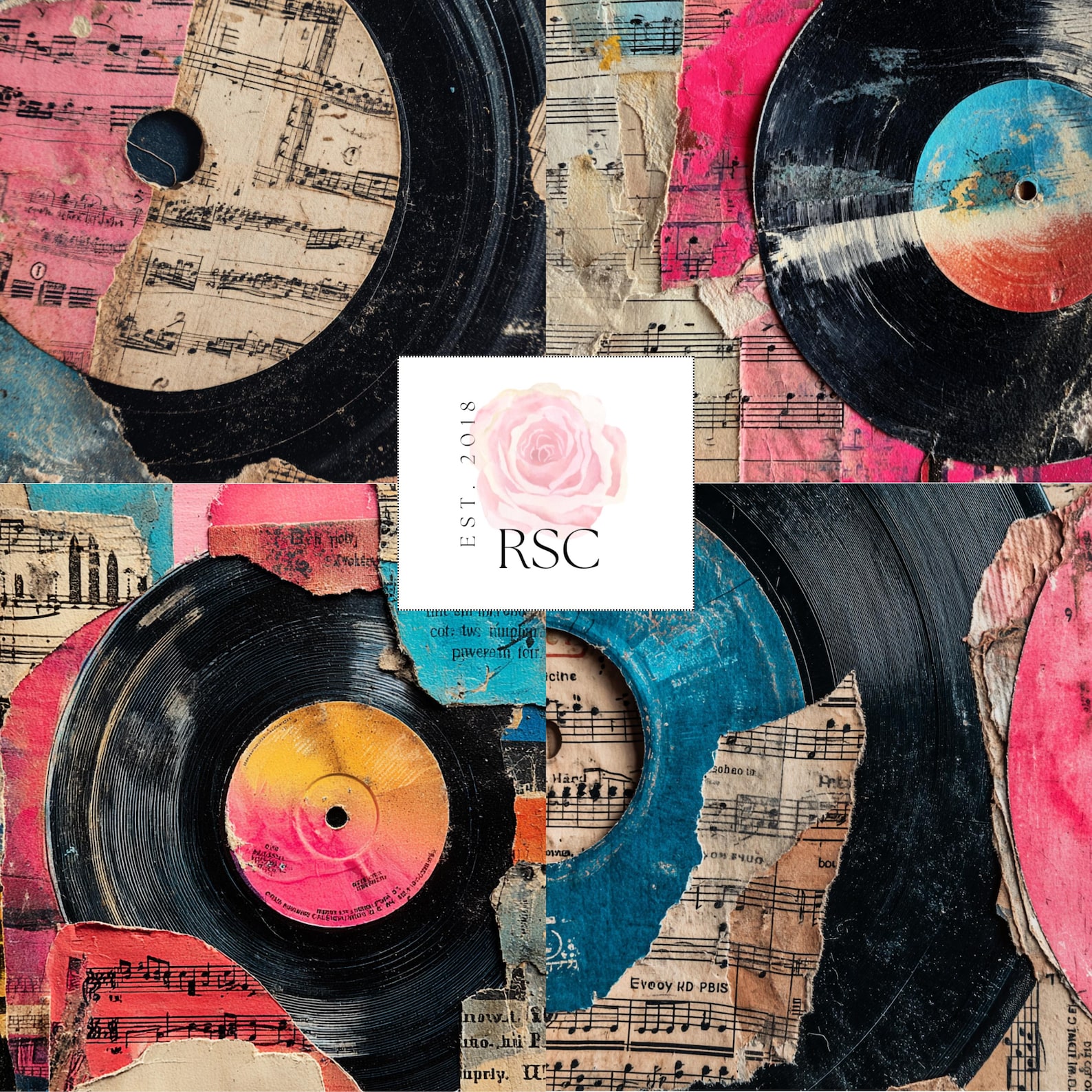 Vinyl Records Junk Journal| Cute and Creative Journal Pages for ...
