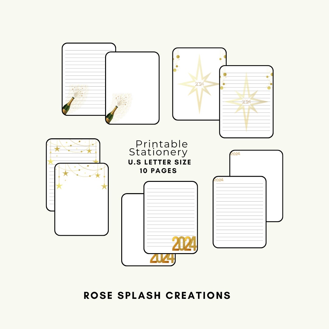 2024 Writing Paper Manifestation Pages 2024 Journal Pages - Etsy UK