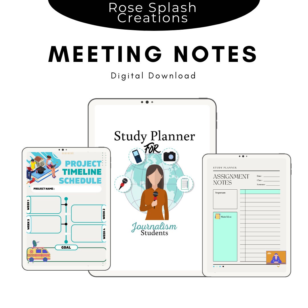 Study Planner for Journalism Students| Academic Planner for Journalism ...