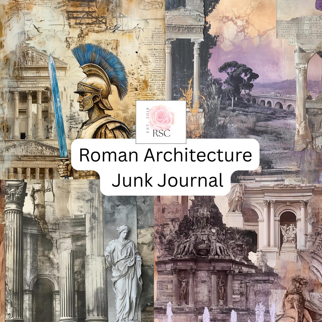 Roman Architecture Digital Journal Kit| Printable Ancient Roman Junk ...