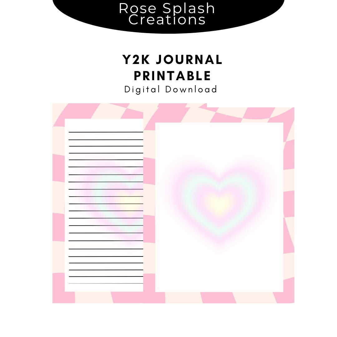 Y2K Journal Pages Printable Journal Y2k Aesthetic Journal - Etsy