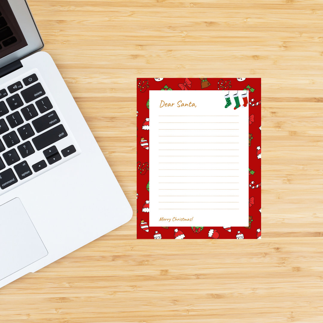 Christmas Letter Printable Set| Christmas Wish Letter| Christmas ...