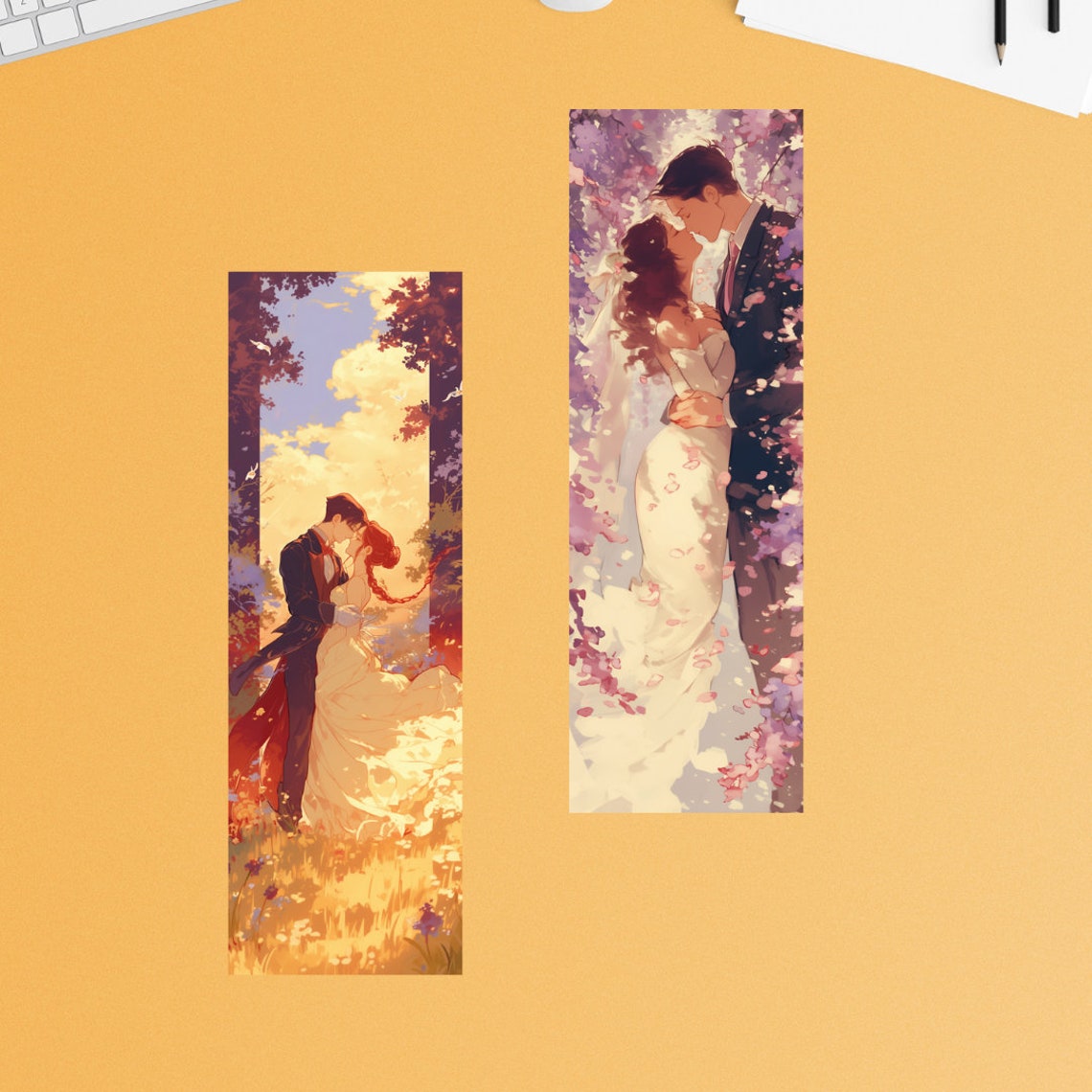 Printable Romance Bookmarks – 12 Fantasy Fairycore Digital Bookmarks ...