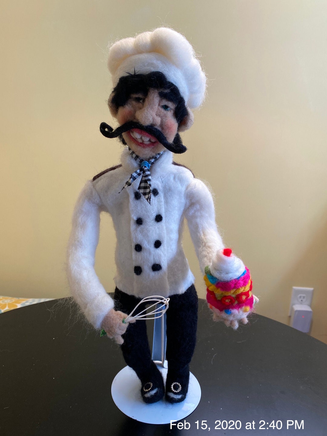 Needle Felted Artisan Doll Pastry Chef / Baker / Cook - Etsy