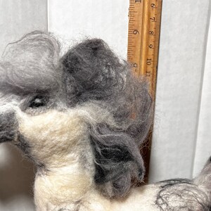 Shetland Pony Needle Felted Gray and White - Etsy