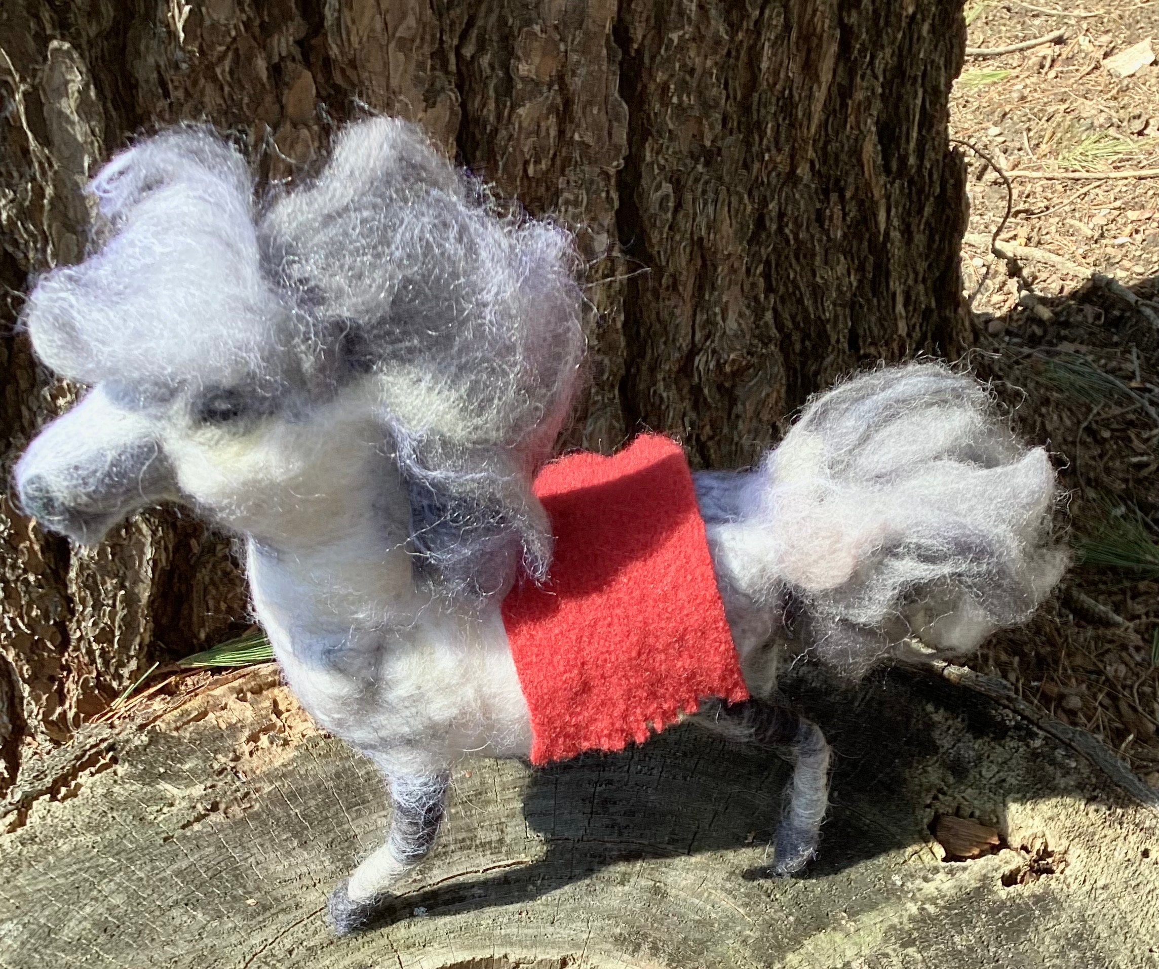Shetland Pony Needle Felted Gray and White - Etsy