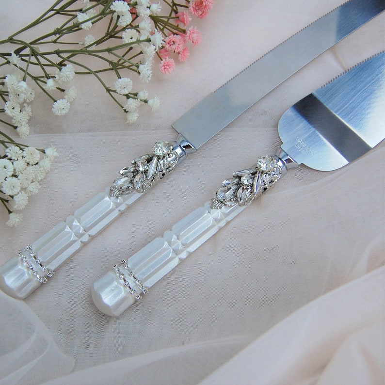 Cake Cutting Set Wedding Cake Knife and Server Set Wedding - Etsy