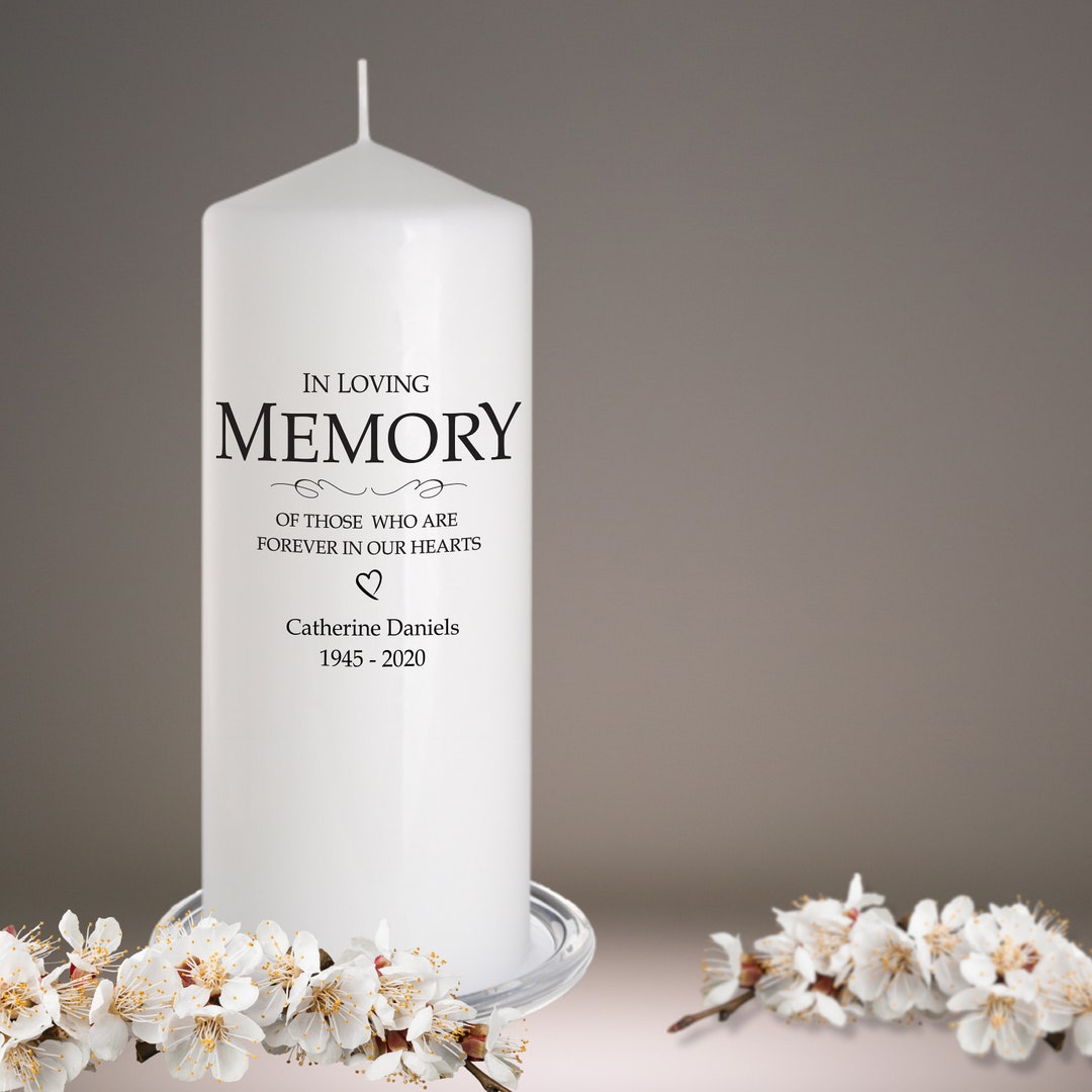 In Loving Memory Candle | Memorial Candle | Remembrance Candle - Etsy