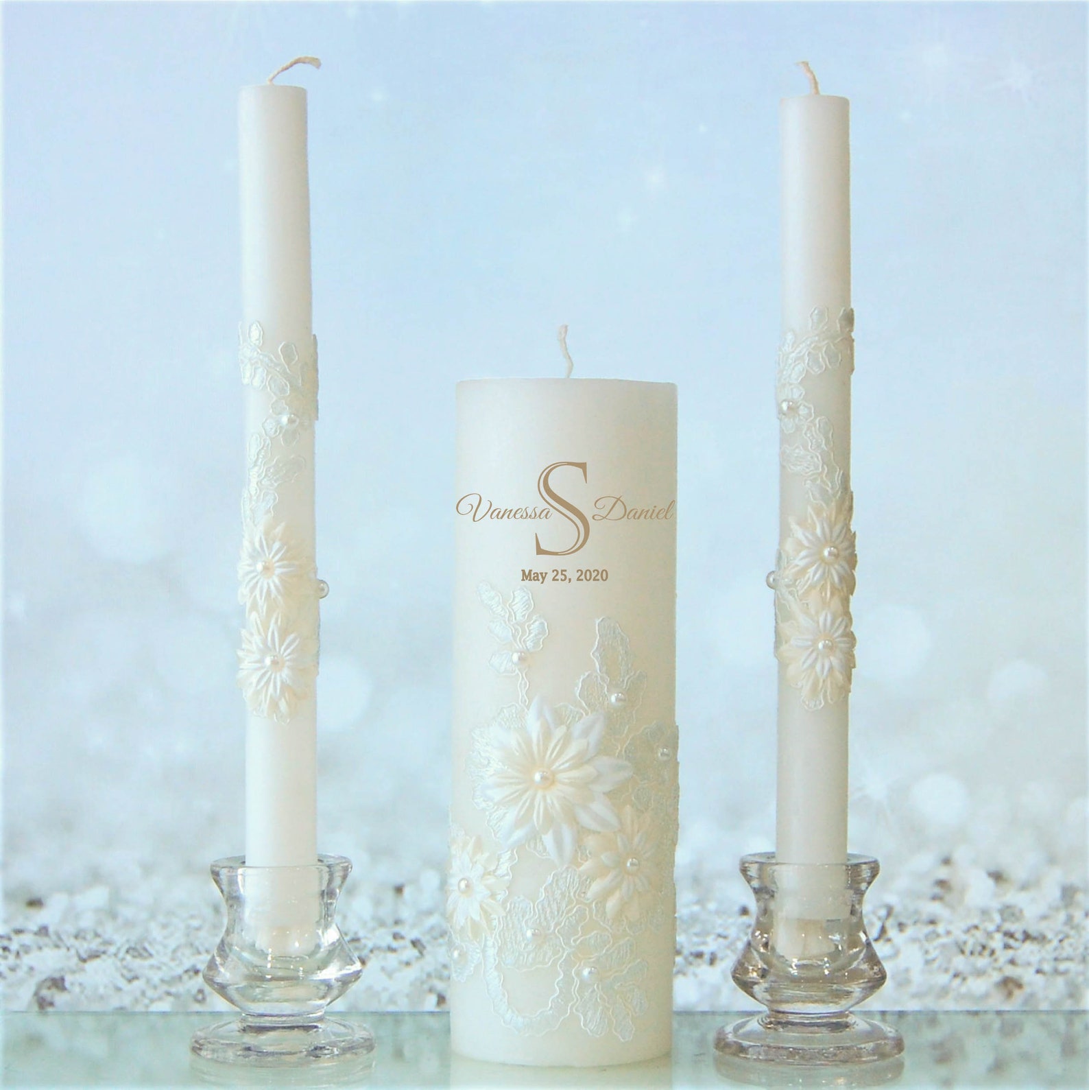 Unity Candle Set for Weddining | Unity Ceremony Candles | Unity Candles ...