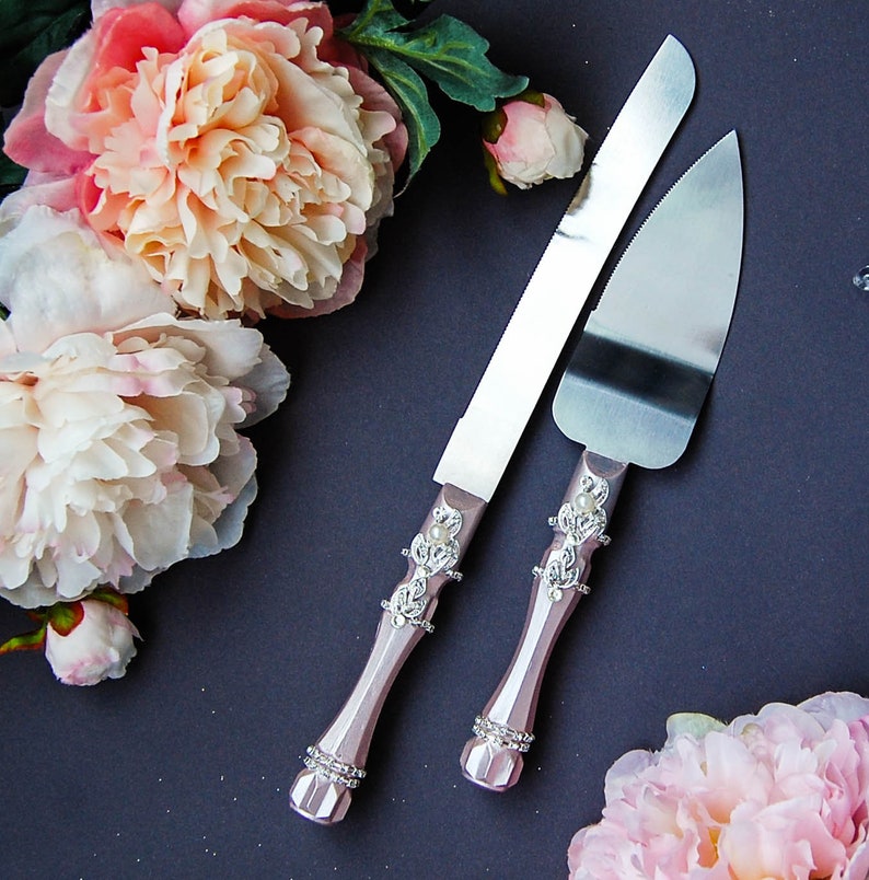 Cake Cutting Set Wedding Cake Knife and Server Set Wedding | Etsy