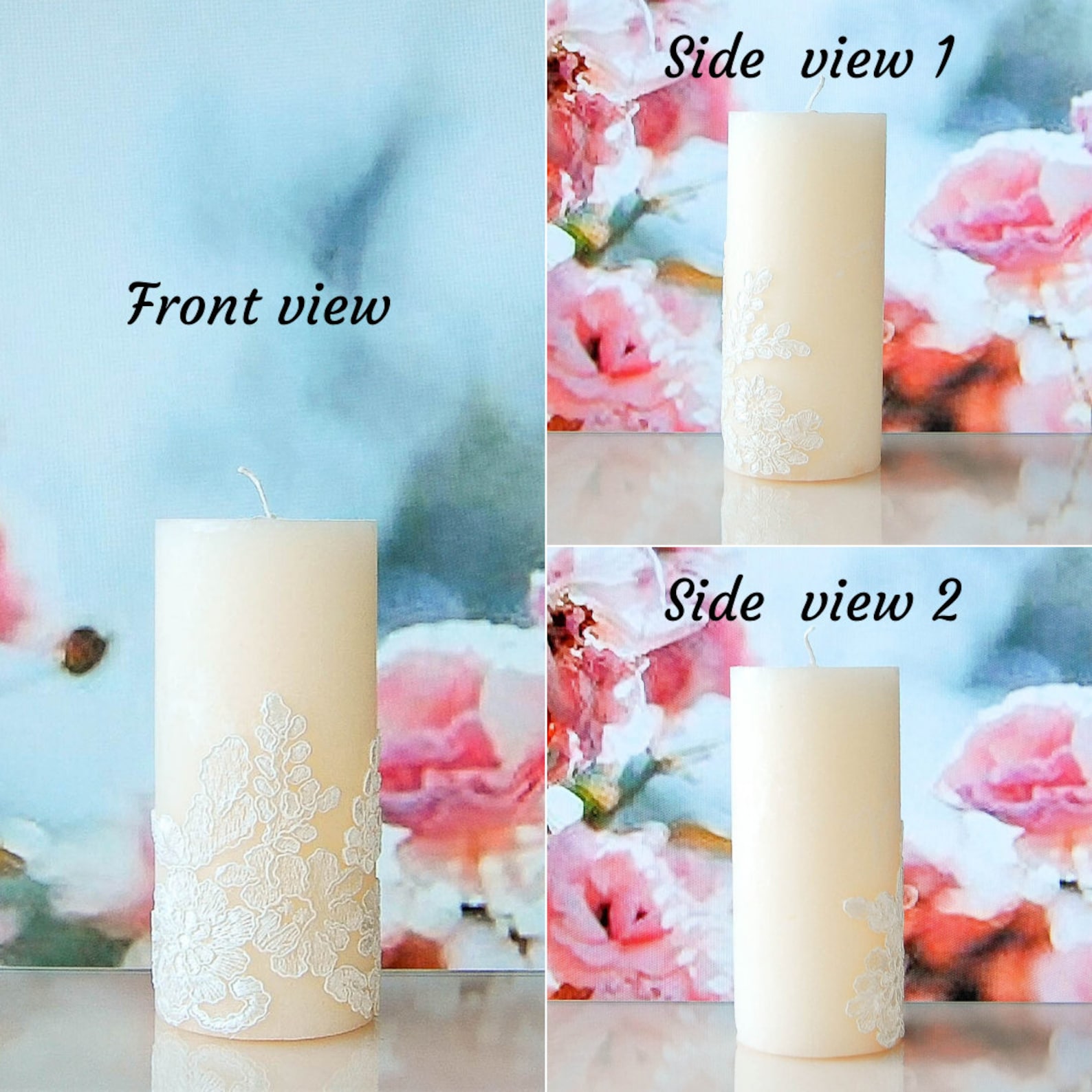 Wedding Unity Candle Set for wedding Personalized unity candle | Etsy